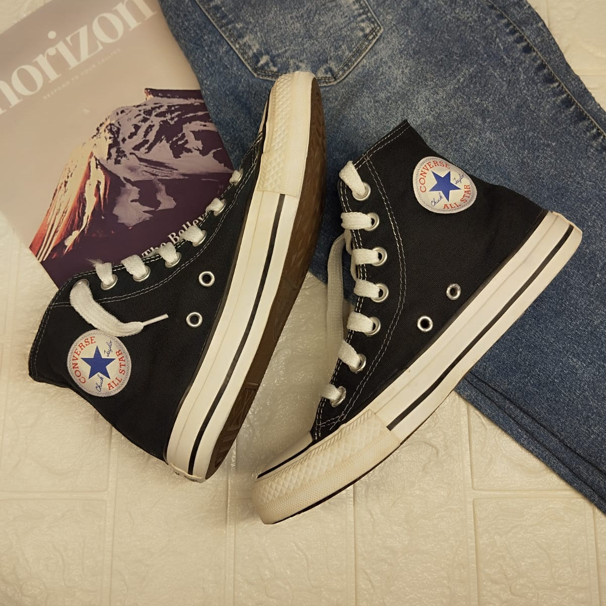 Black high rise converse OG – shoebaazar